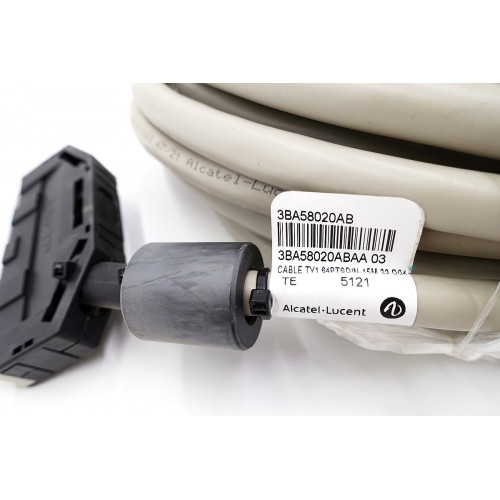 Alcatel Lucent 3BA58020AB 15m MDF TY1 64pts DIN cable for UA, Z, NDDI ...